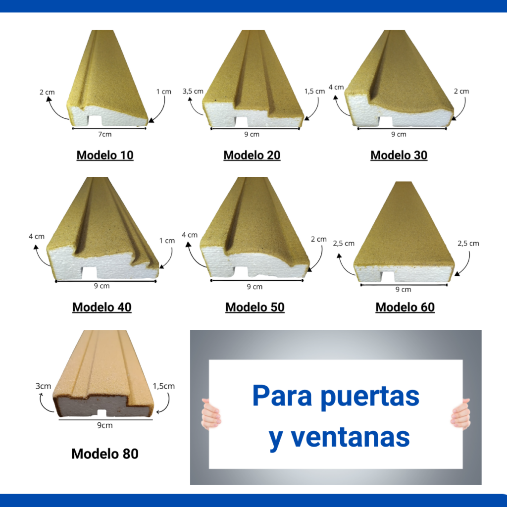 Guardas Para Exterior Modelo 50 Medida: 9cm x 4cm - Frentes y Fachadas